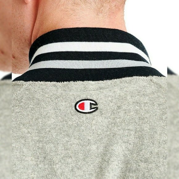 Champion | Jackets & Coats | Nwt Champion Terry Cloth Jacker Mens Gray ...